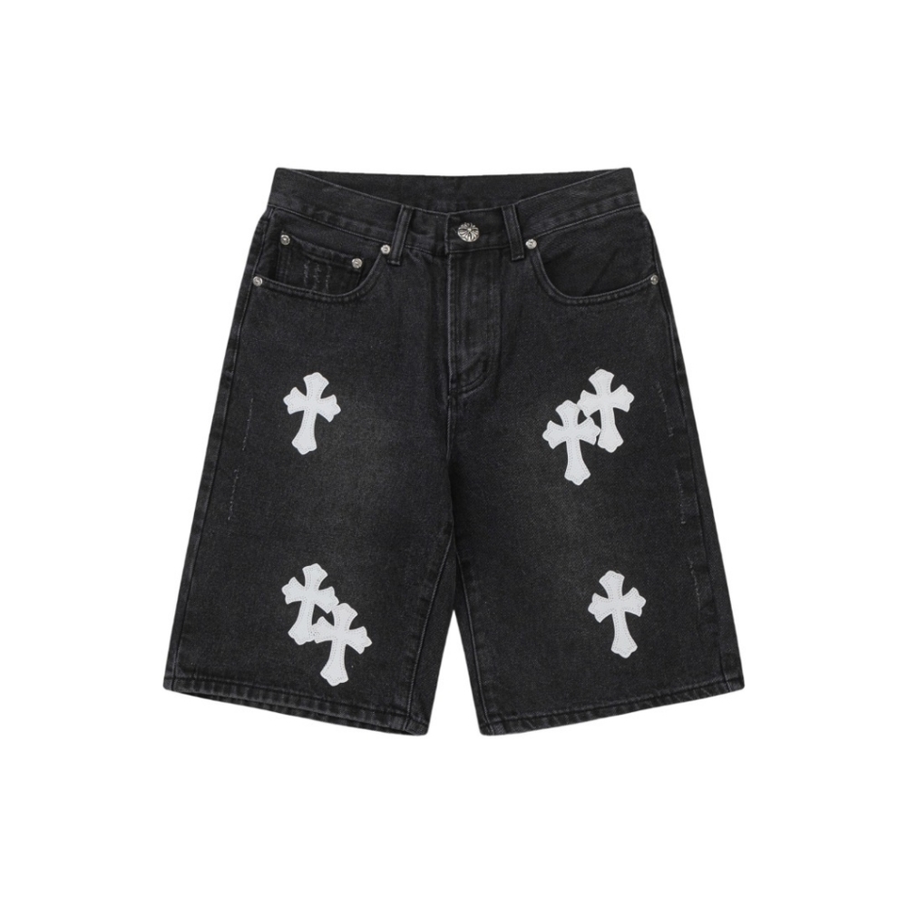 Chrome Hearts Cross Embroidered Distressed Athleisure… - Gem